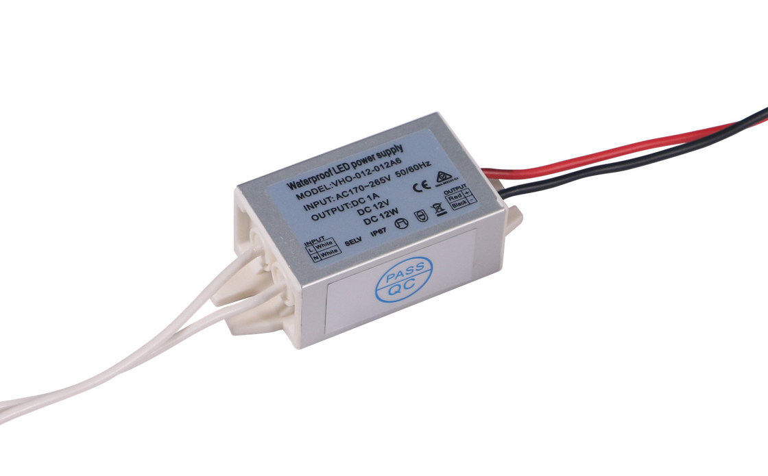 SAA Moistureproof LED Low Voltage Driver , Practical 12V 1A LED Driver