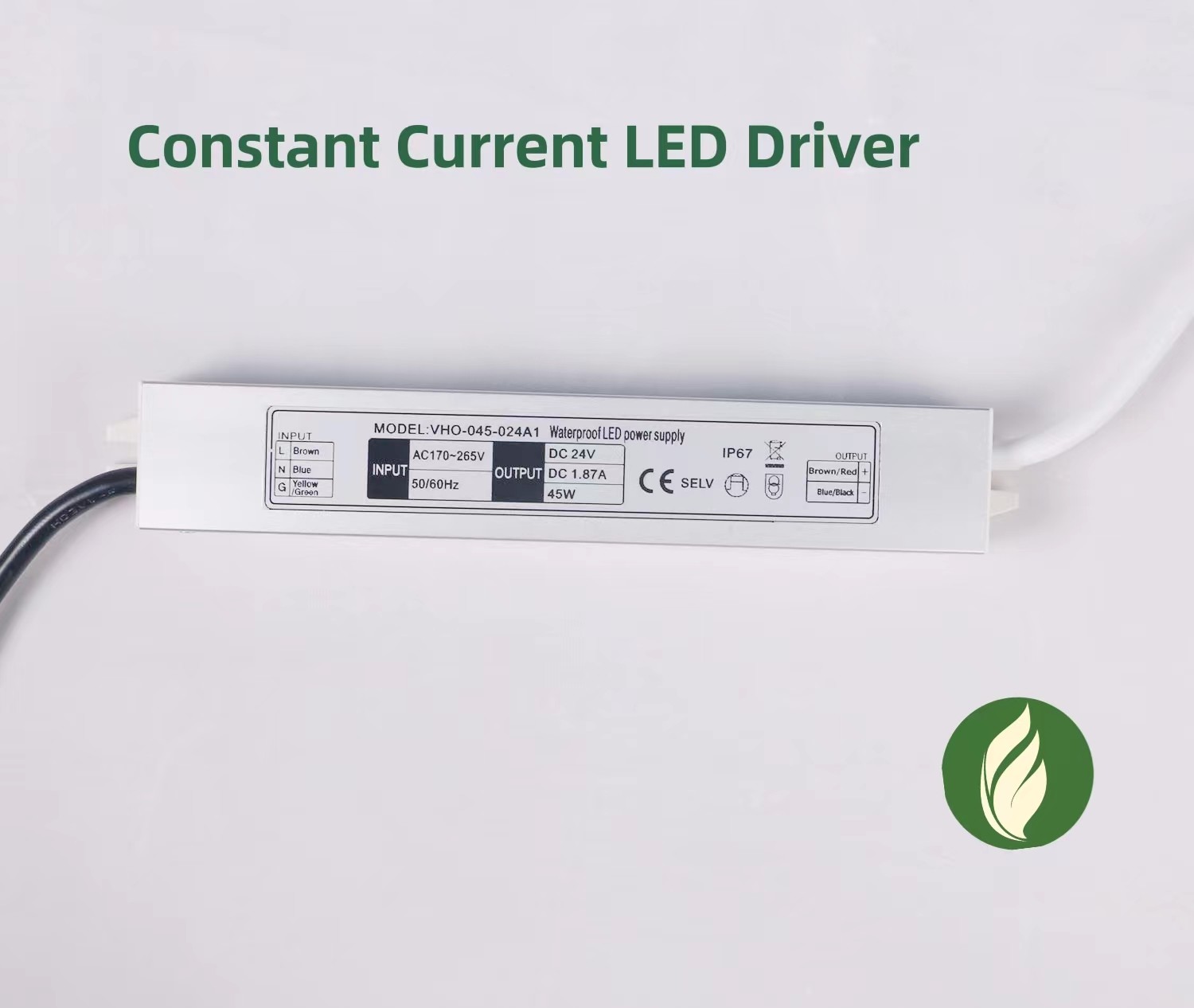 60-130V LED Constant Current Driver , Waterproof Constant Current Led ...