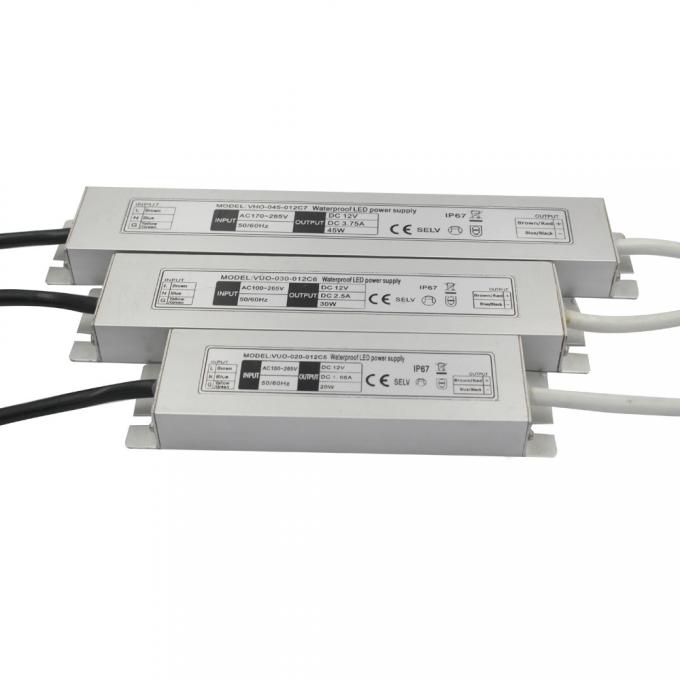 IP67 LED Waterproof Power Supply Slimline LED Driver For Strip Neon Light